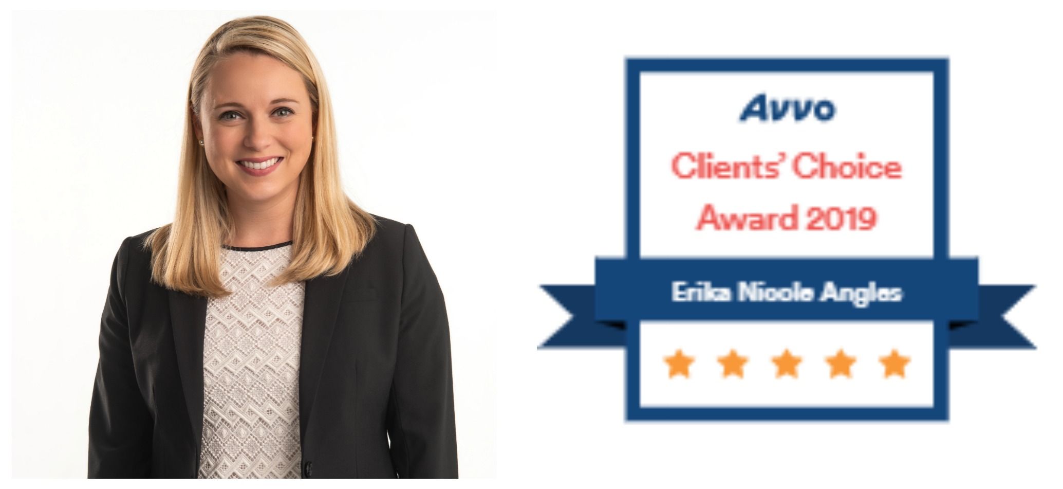 Attorney Erika N. Angles Receives the 2019 Avvo Clients' Choice Award